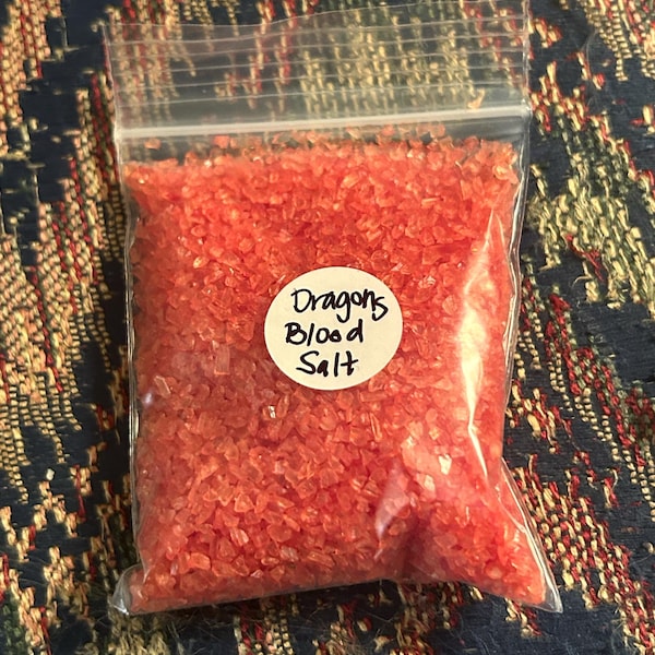 Dragons Blood Red Salt | Ritual Salts for Protection and Banishing. 2 ...