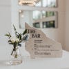 Marble Stone Bar Sign | Wedding Unique Signage | Menu Sign, Drink Sign ...