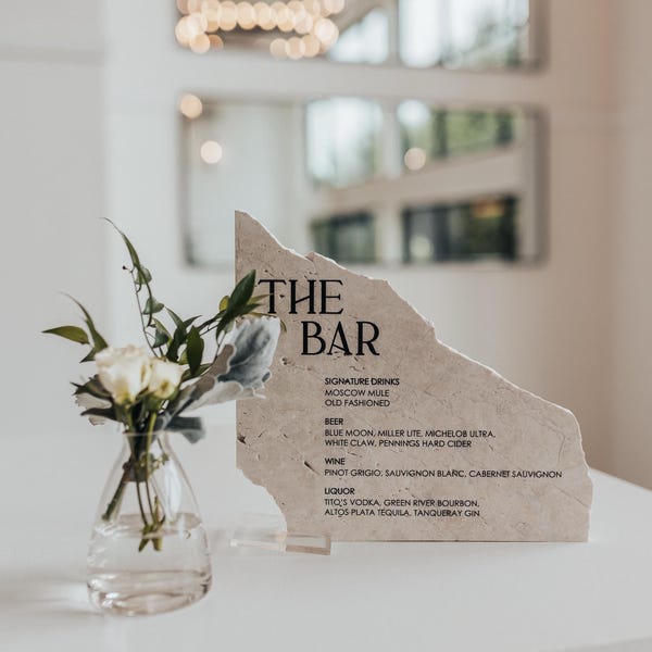 3D Marble Stone Table Numbers | Wedding Unique Signage | Custom Layered ...