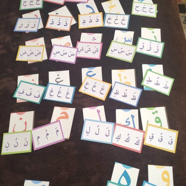 First Words Alphabet Flash Cards Baby Toddler Children Educational ...