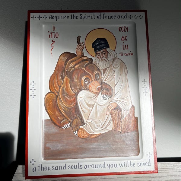Hand-painted Icon of Saint Peter, Size 25x30x4 Cm. - Etsy