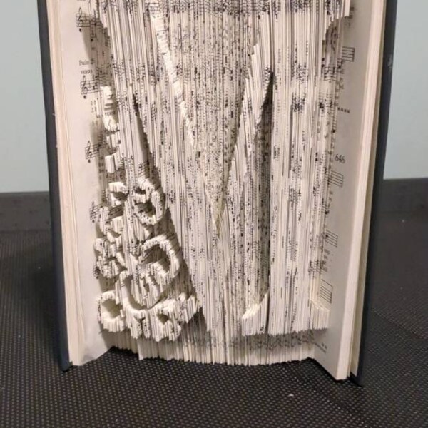 The Letter M Book Fold PATTERN, Cut and Fold Pattern, Birthdays ...