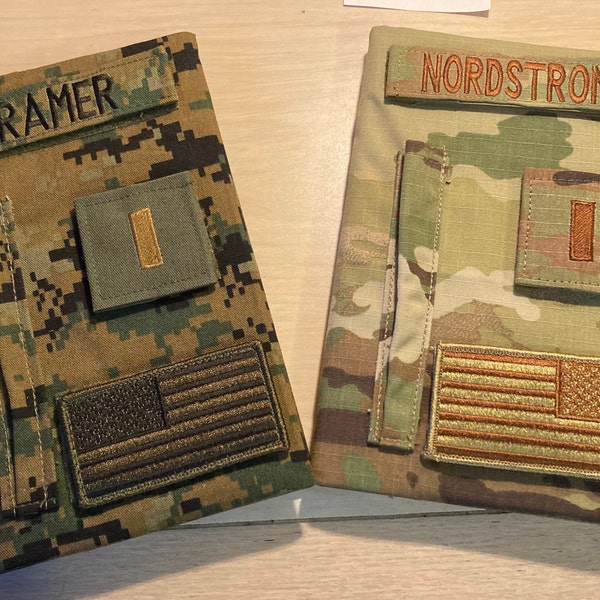 Military Journal Book Cover (5.25 X 8 Inches) With Pen Pocket - Etsy