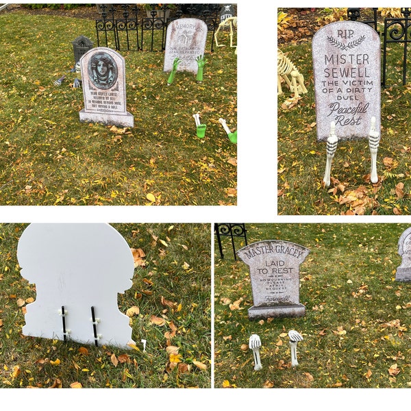 Haunted Mansion Tombstones 6 High Detail Photo Realistic Gravestones ...
