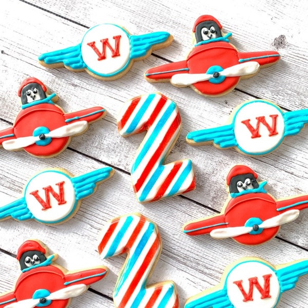 Aviator in Airplane Cookie Cutter and Fondant Cutter - Etsy