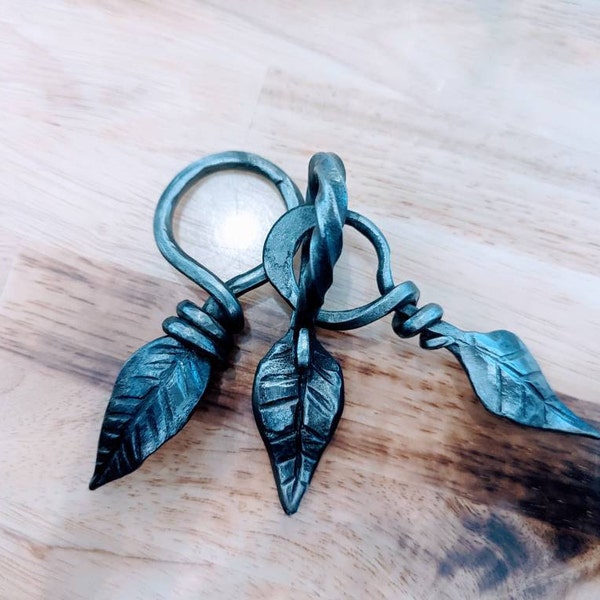 Hand-forged Cloak Pin Viking Fibula Penannular Brooch for Historical ...