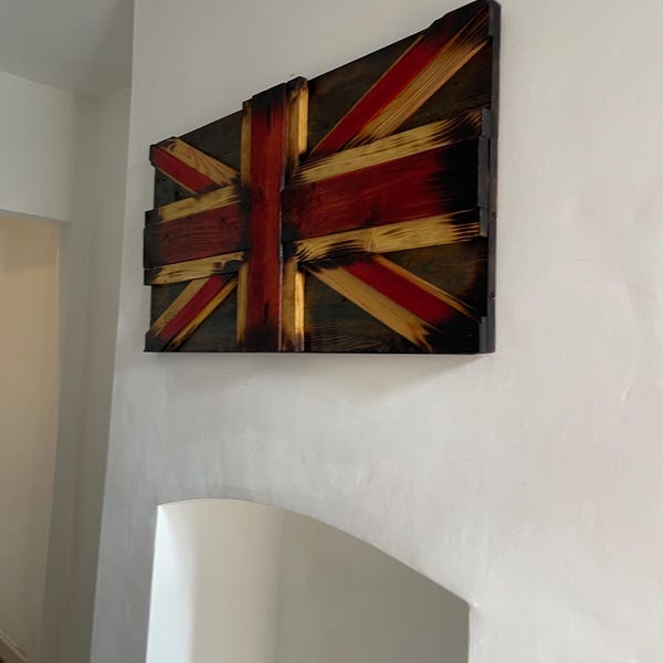 Rustic Reclaimed Wooden Union Jack Wall Art - Etsy UK