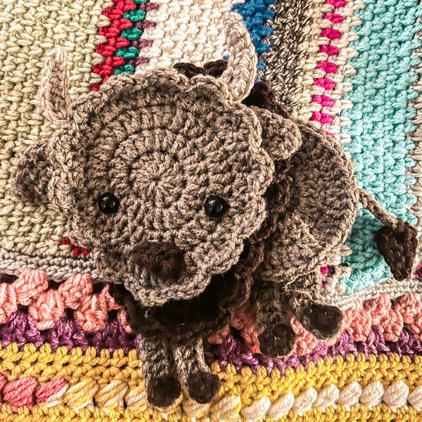 Crochet Pattern - INSTANT PDF DOWNLOAD - Buffalo - Bison - Boho Buffalo ...