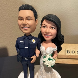 Custom Cake Topper bobble head wedding topper Bobblehead | Etsy
