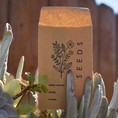 Custom Seed Packet Stamp Wildflower Seed Stamp Seed - Etsy