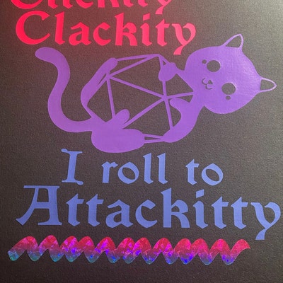Clickity Clackity I Roll to Attackitty Svg, Dungeons and Dragons, Dnd ...