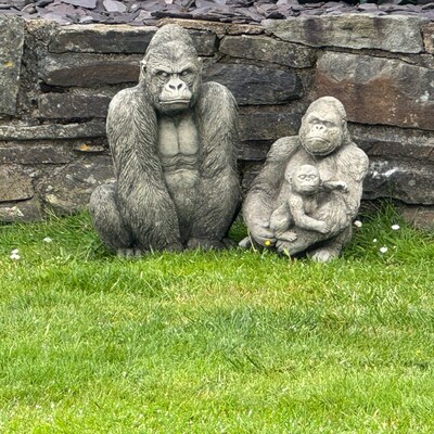 Barn Owl Bird Bath Stone Statue Outdoor Vintage Feeder Animal Garden ...