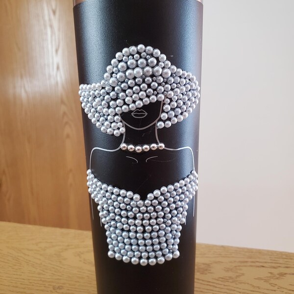 Lori Afro Woman Face Vinyl Decal|african American Woman Decal| Wine ...