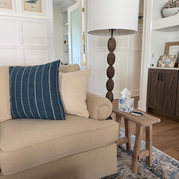 Wood Noodle Console Entry Table 4ft X 10"x 34" Weathered Blonde ...