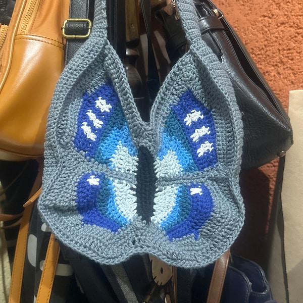 Crochet Butterfly Bag Pattern PDF - Etsy