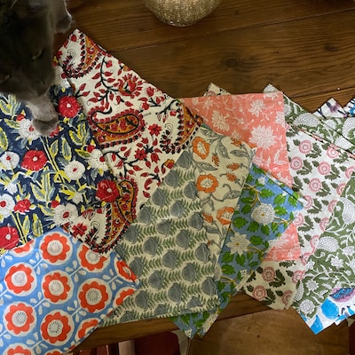 100 Pack of Assorted Napkins, Bohemian Napkin, Mix and Match Block ...