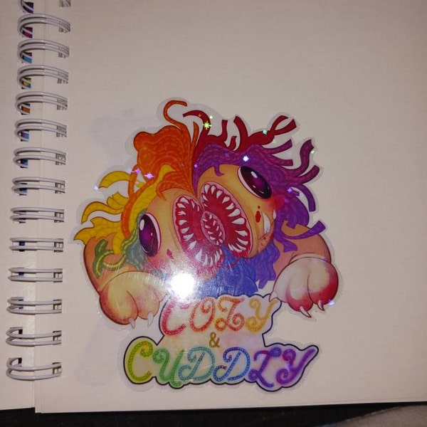 Old Animation Style Alice and Red Queen Sticker Holographic Waterproof ...