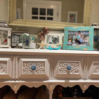 Shell Knobs Beach Knobs and Pulls Beach House White Knobs Drawer Knobs ...