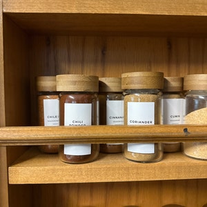 Boho Pantry Labels Water and Oil Resistant Personalization - Etsy