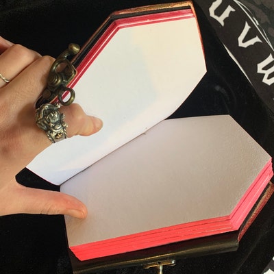Coffin Leather Journal Spellbook Occult Vampire Book Journal Sigil of ...