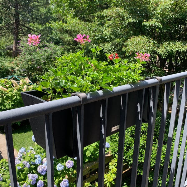Deck Railing Planter Brackets Custom, Flower Box Holder, Rail Planter ...