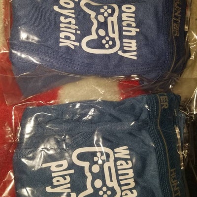 Xbox Playstation Gamer Boxer Brief, Wanna Play Joystick Boxer ...