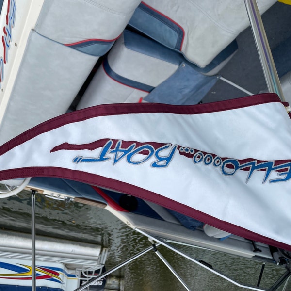 Boat Name Flag Custom Flags Nautical Gift for Him the Flag Chick - Etsy