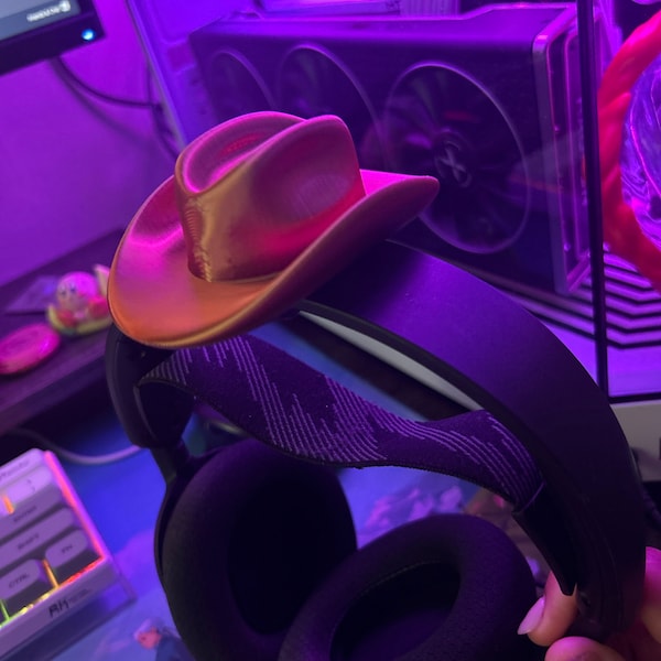 Cowboy Hat Attachment for Headset, Gaming and Streaming Headset ...