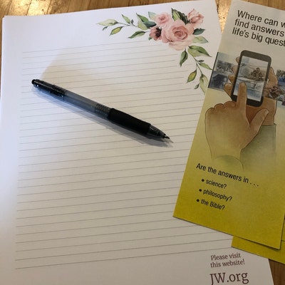 JW Letter Writing Paper Digital Download Lined Website Flowers - Etsy UK