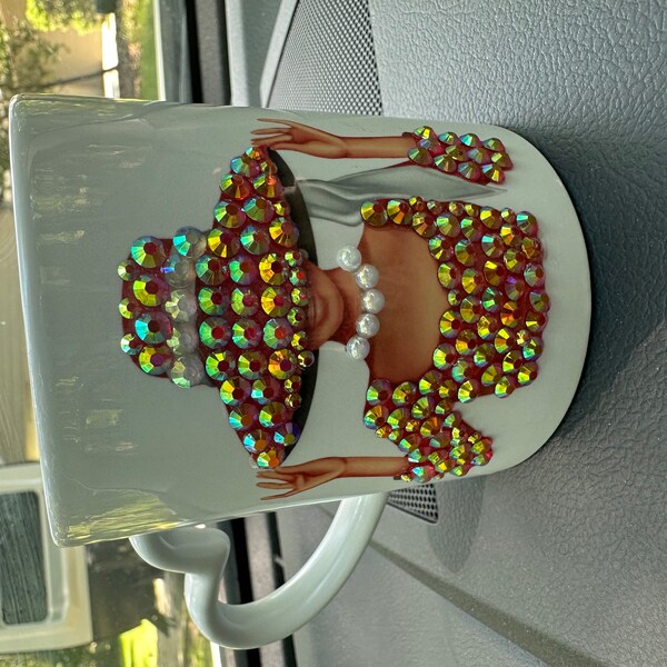 Red Hat Bling Mug - Etsy