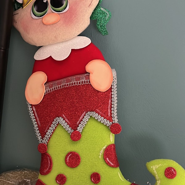 No Sew Mrs. Claus Head Digital Pattern, Grandma Head DIY Pattern ...