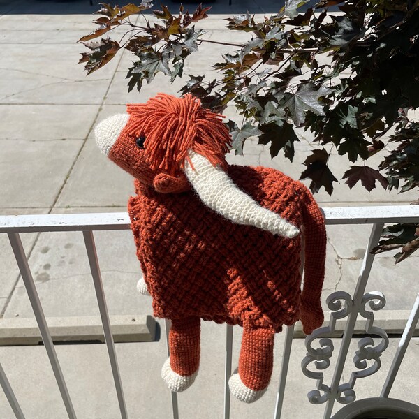 3in1 Highland Cow Folding Baby Blanket Crochet Pattern Scottish Cow ...