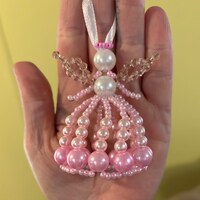 Beaded Angel Tutorial DIY, How to Make Small Beaded Angel, English ...