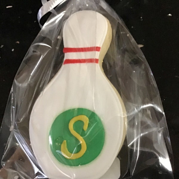 Bowling Theme Party Favors for Birthdays, Bowling Pin Cookies, Bowling ...