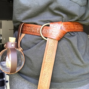 Elven Leaf Leather Pauldron Harness Elf Armor DK5107 | Etsy