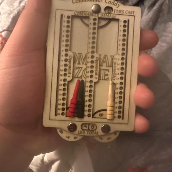 MTG Commander Caddy Life Counter, Command Zone Holder, Damage Tracker ...