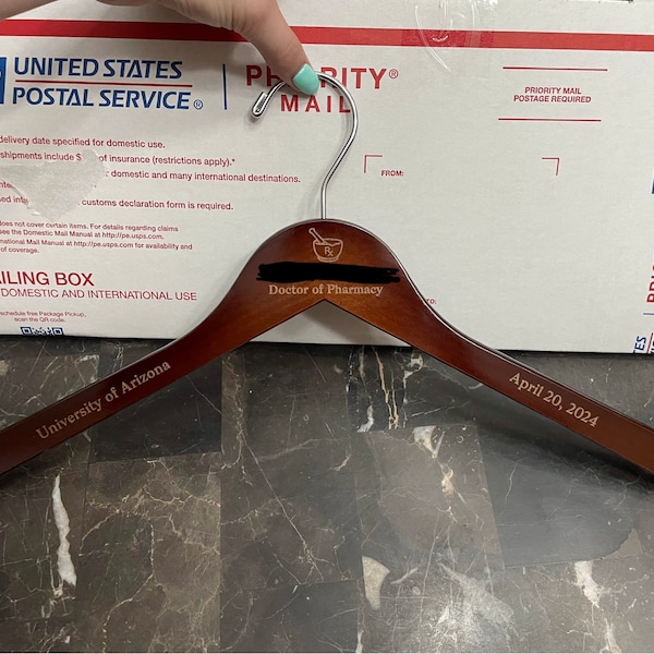 1st White Coat Hanger, Personalized Nurse Practitioner Hanger, Nurse ...