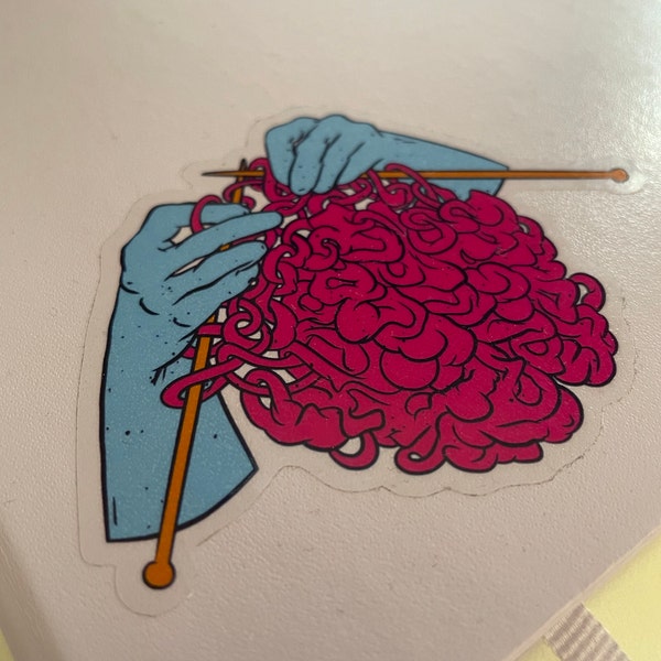 Brain Art Transparent Stickers- Notebook Human Anatomy Sticker-mental ...