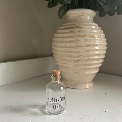 Wedding Sand Bottle Bottles for Beach Weddings Honeymoon Keepsake Jar ...