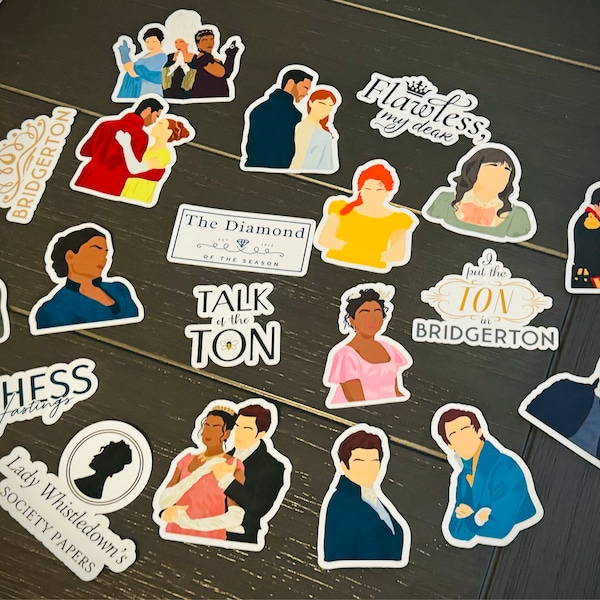 Bridgerton Sticker Pack, Bridgerton TV Show, Bridgerton Gift ...