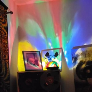 Psychedelic Lamp LED Mood Light Projector Trippy Glass Paint Projection ...