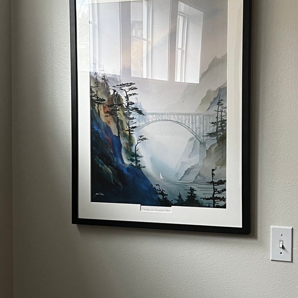 Multnomah Falls, John Ebner, Oregon Waterfall, Giclee, Northwest ...