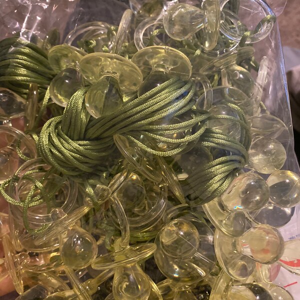 Baby Shower Pacifiers Party Favor Decorations - 12 Pcs Yellow Pacifiers ...