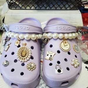 Shoelace Clog Charms Set Pearl Clog Charms Pack Custom Shoe | Etsy