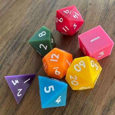 Rainbow Classic Rainbow Palette Matte Handmade Resin Sharp Edge Dnd ...