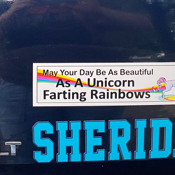 Funny Bumper Sticker If You Get Any Closer I'll Fart Waterproof Vinyl ...