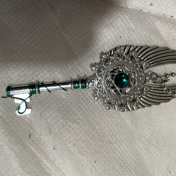 Personalized Seed of Life Skeleton Key Pendant - Etsy