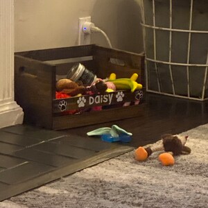 Small Dog Toy Box Toy Crate Pet Storage Pet Toy Crate Customized Pet ...