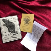 Handmade Rat Patch - Rat Patch - Rat Accessories - Animal Patches ...