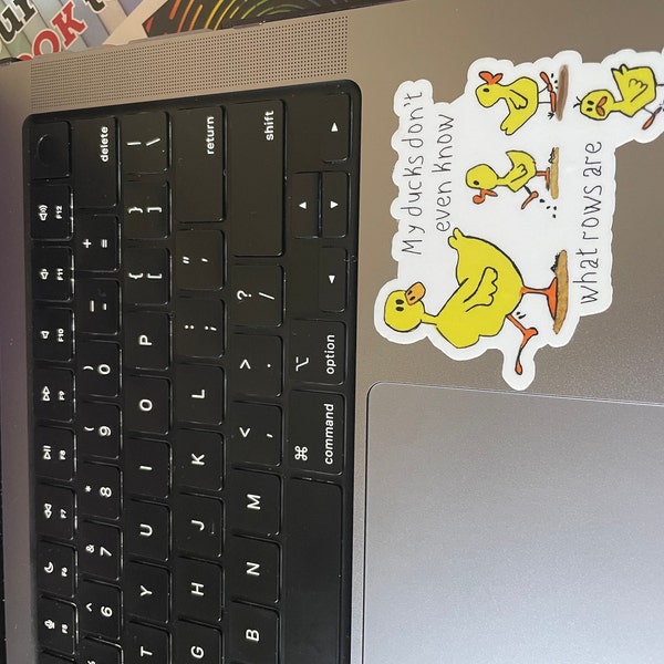 Ducks in a Row, ADHD Sticker, Custom Die Cut Vinyl Laptop Sticker ...